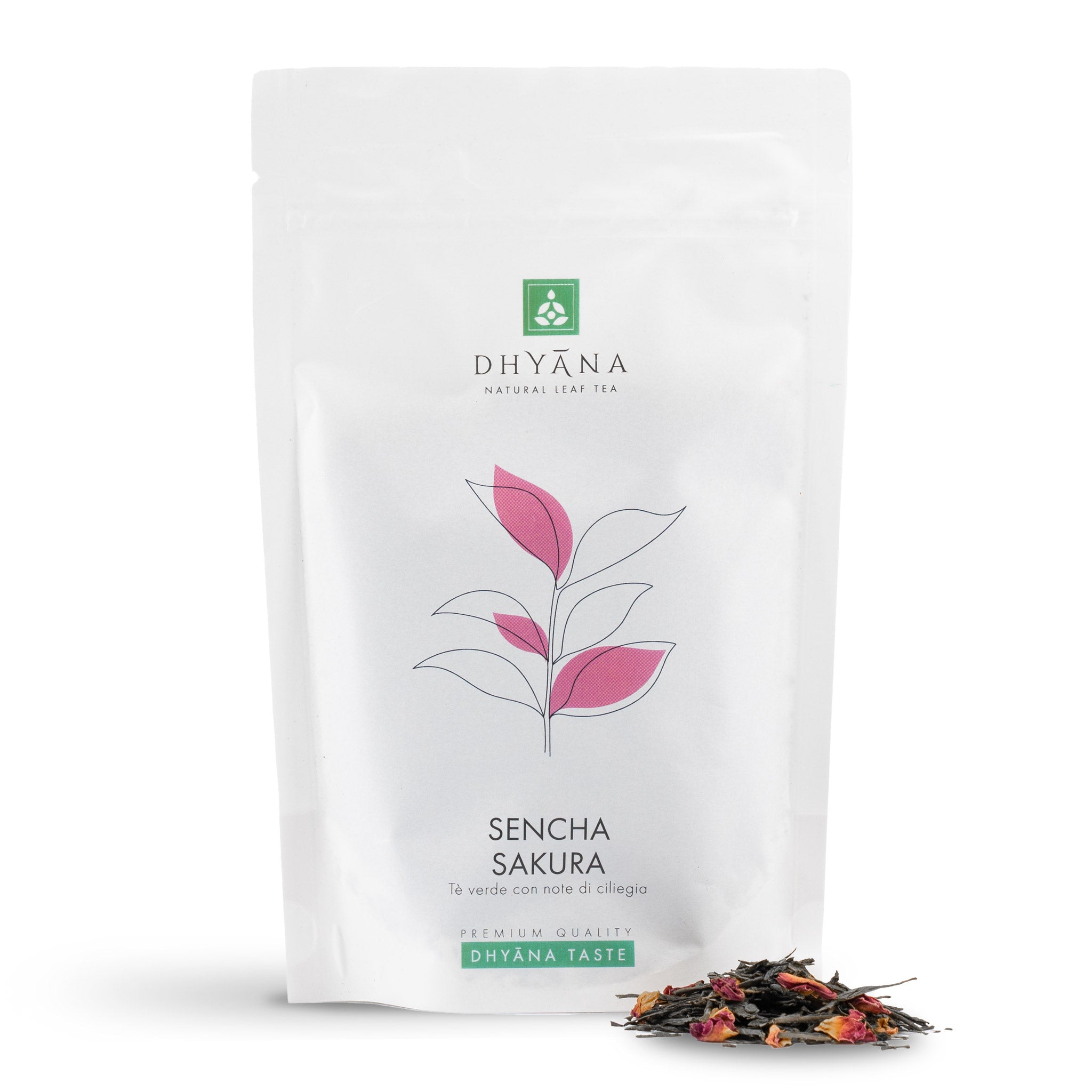 Sakura - Tè Verde Sencha con note di Ciliegia | Dhyāna Natural Leaf Tea