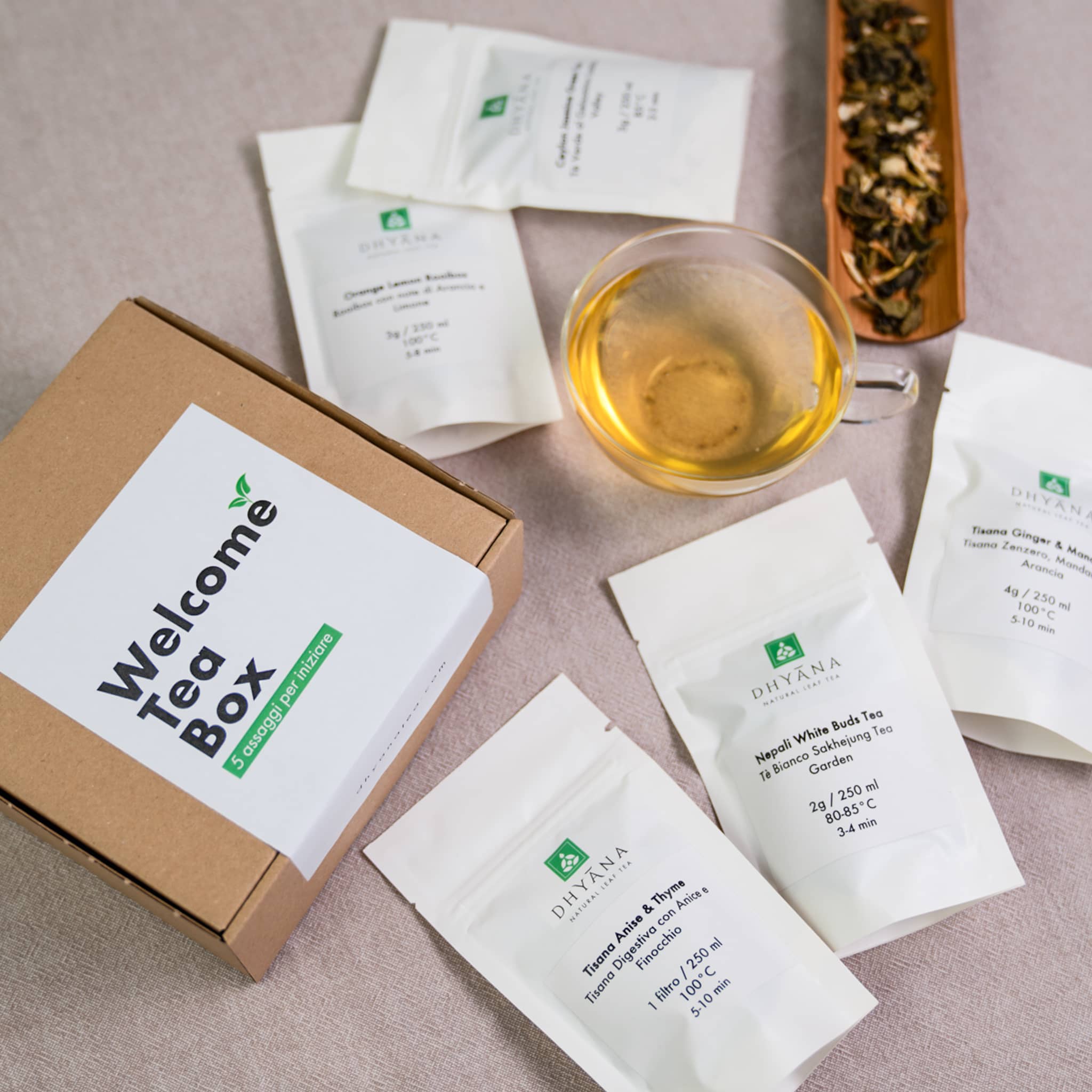 Welcome Tea Box - Vendita Online | Dhyāna Natural Leaf Tea